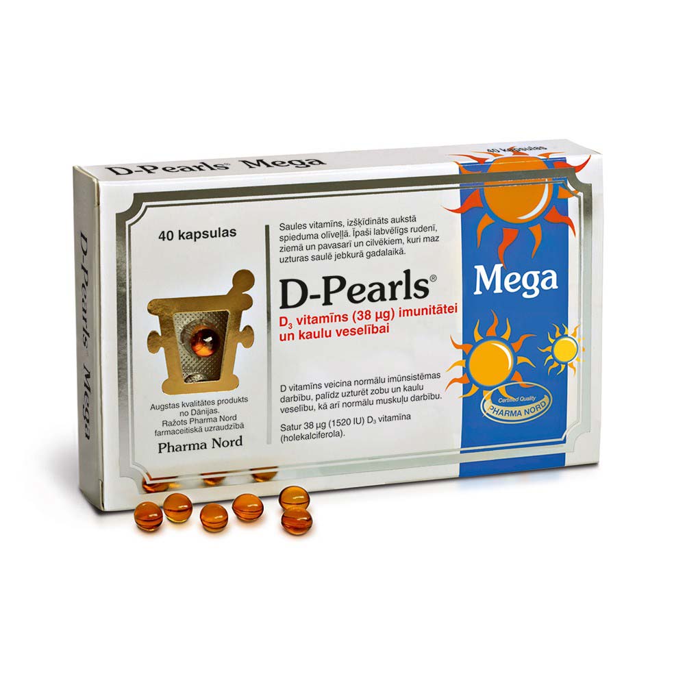 D-Pearls Mega kapsulas N40 – Lorande